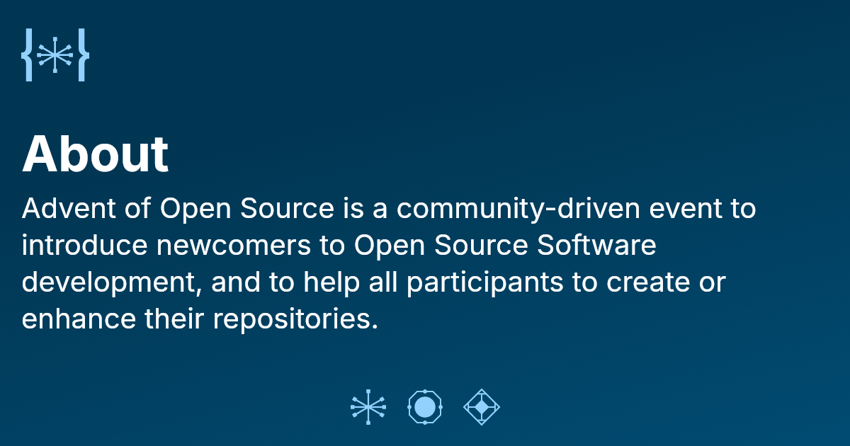 About | Advent of Open Source